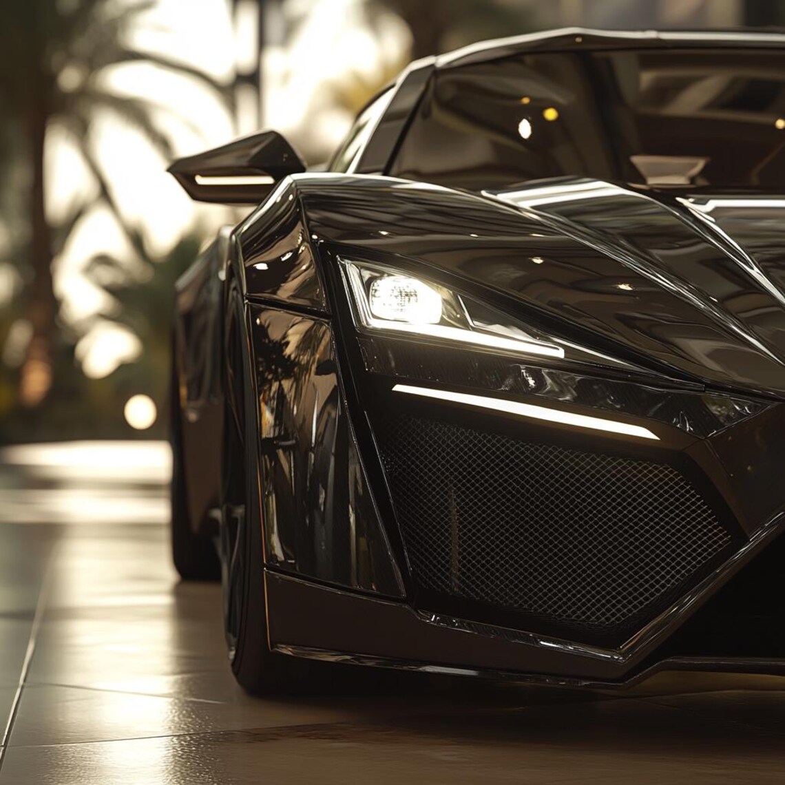 W Motors Lykan Hypersport Digital Sketch – High-resolution Printable ...