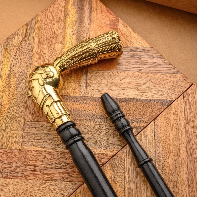 Wooden Walking Stick Irish Walking Cane Devil's Walking Cane Foldable ...