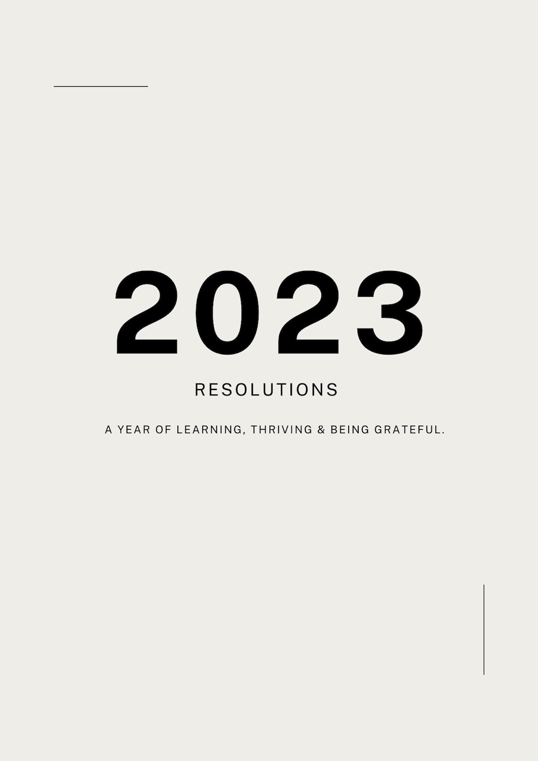 2023 New Years Resolution Goals Printable - Etsy