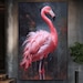 Flamingo Abstract Art Framed Poster, Flamingo Art, Flamingo Print ...