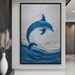 Modern Dolphin Art Print: Ocean Nautical Wall Decor (digital Download ...