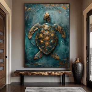 sea turtle abstract