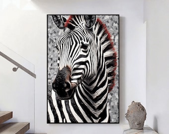 Zebra Print, Black and White, Zebra Poster, Digital Download, Animal ...