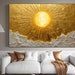 Gold Sun Abstract Art Print: Modern Home Decor (digital Download) - Etsy