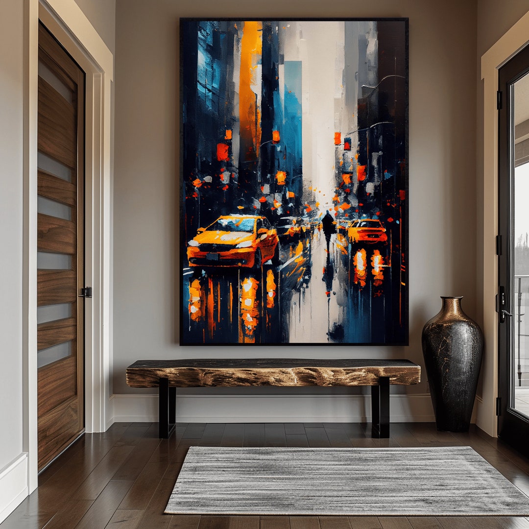 New York Abstract Wall Art Digital Print , NYC Print, Digital Prints ...