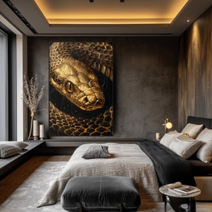 Snake Abstract Art Framed Poster, Snake, Snake Wall Art, Snake Art ...