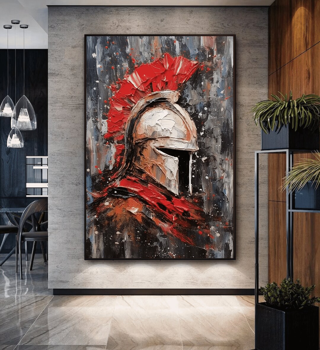Spartan Abstract Framed Poster Spartan Wall Art Spartan Helmet Spartan Poster Warrior