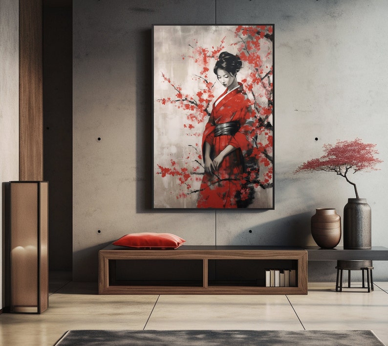 Geisha Art Print: Japanese Ukiyo-e Wall Art (digital Download) - Etsy