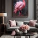 Flamingo Abstract Art Framed Poster, Flamingo Art, Flamingo Print ...