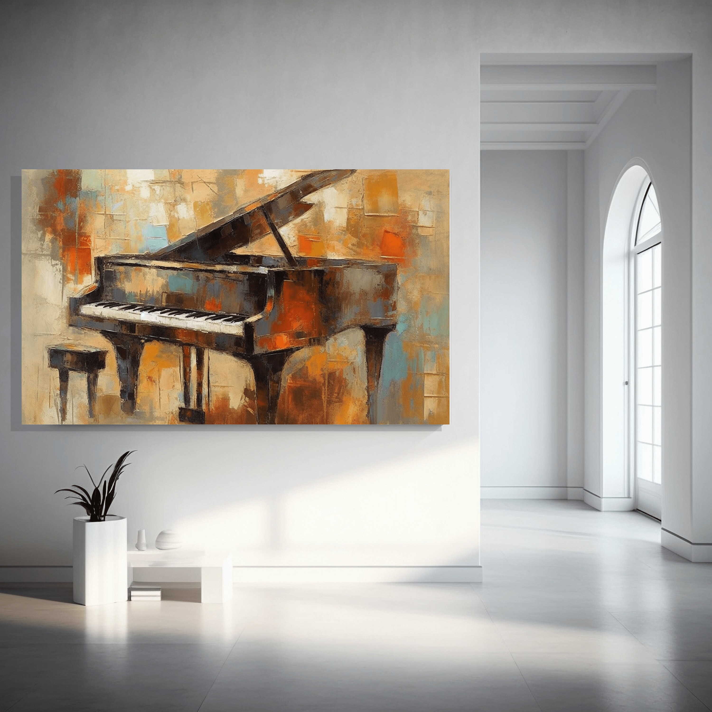 Piano Abstract Framed Poster Piano Piano Wall Art Music - Etsy