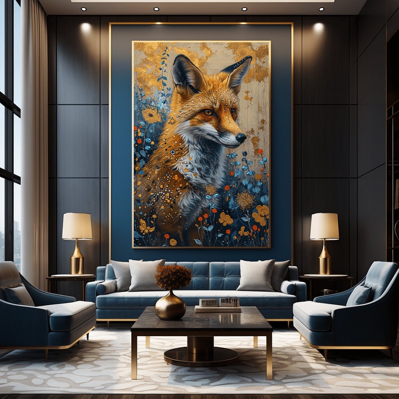 Fox Digital Print, Fox Print, Fox Wall Art, Fox Printable, Fox Poster ...