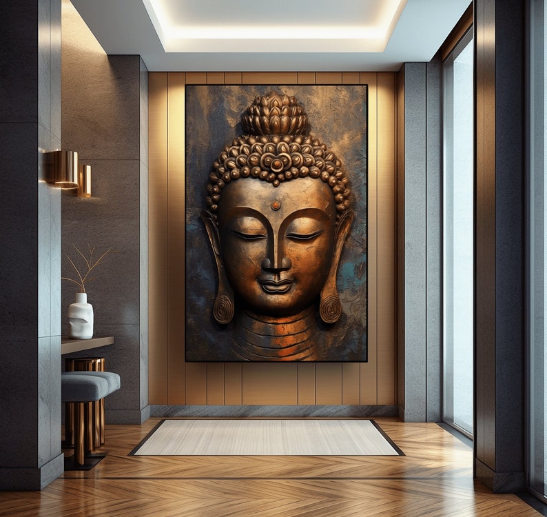 Framed Buddha Poster: Zen Asian Wall Art - Etsy