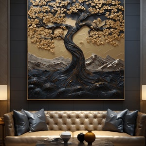 Tree Abstract Wall Art Digital Print, Tree, Tree Painting, Tree Print ...