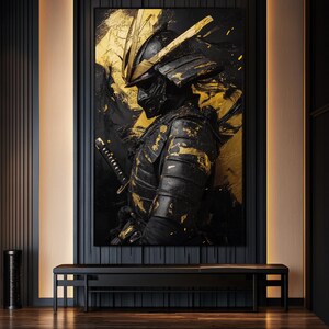 Samurai Framed Canvas, Samurai Art, Samurai Poster, Samurai Wall Art ...