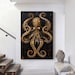 Octopus Abstract Art Framed Poster, Octopus, Octopus Wall Art, Octopus ...