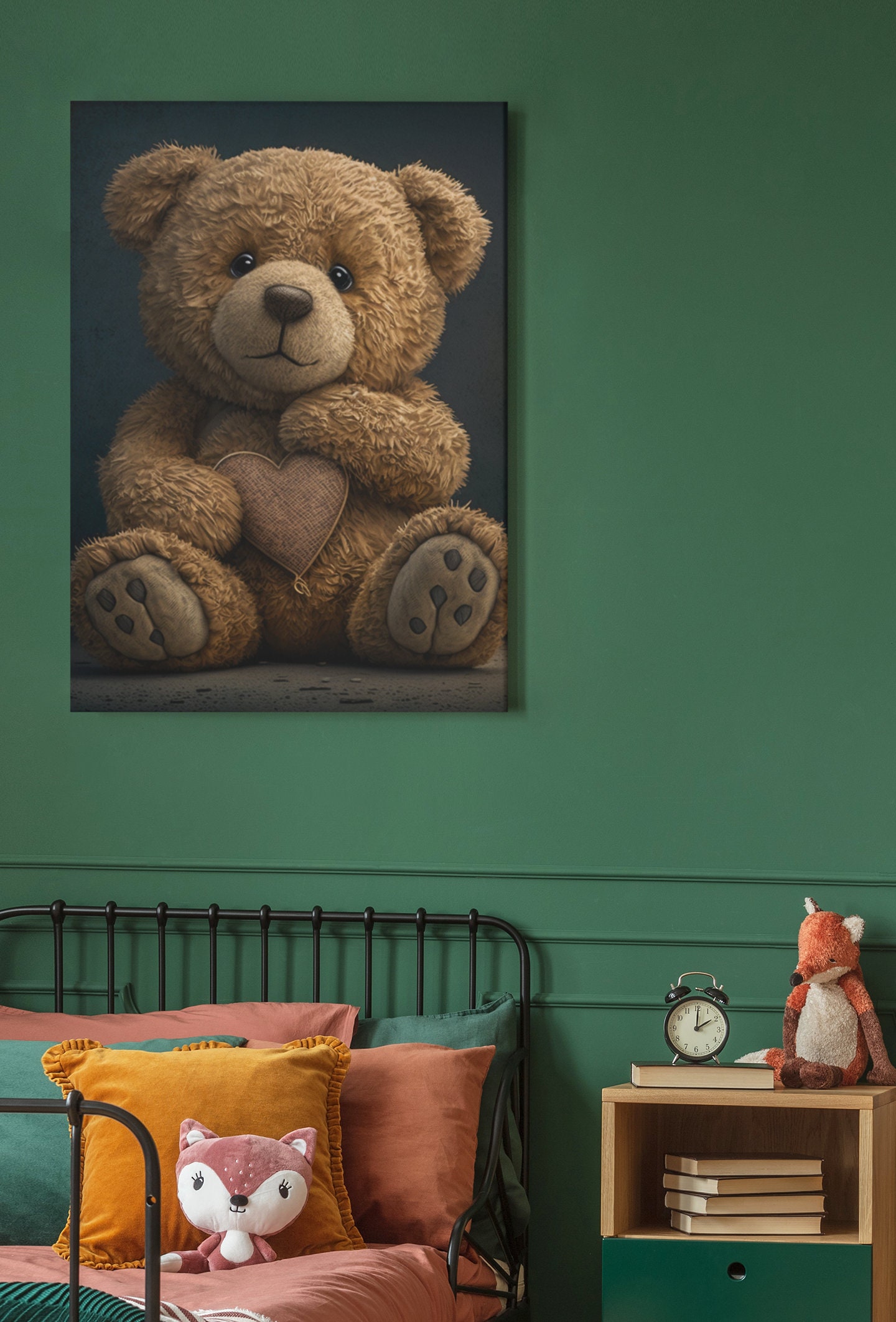 Teddy Bear Nursery Wall Art Framed Poster Teddy Bear Teddy - Etsy