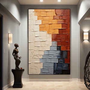 Earth Tone Abstract Art Framed Poster, Neutral Wall Art, Earth Tone ...