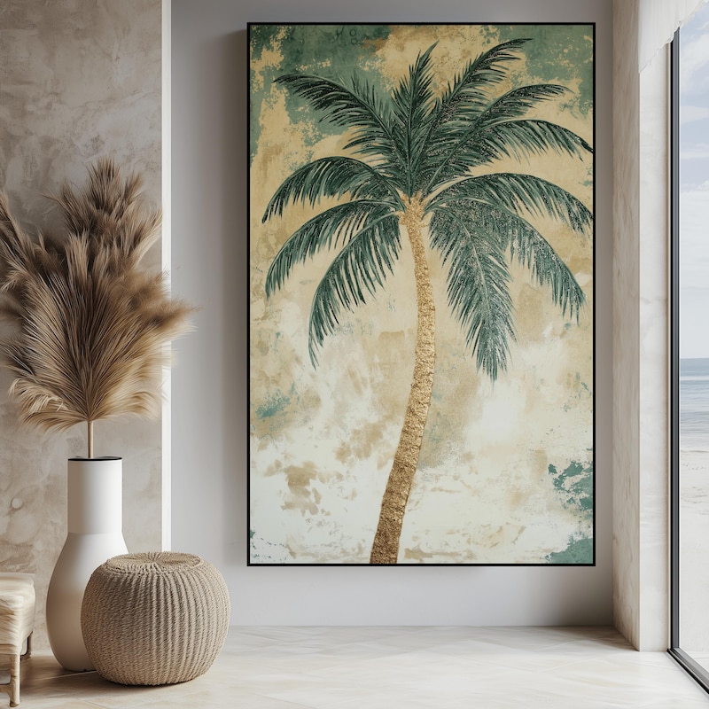 Palm Tree Art - Etsy