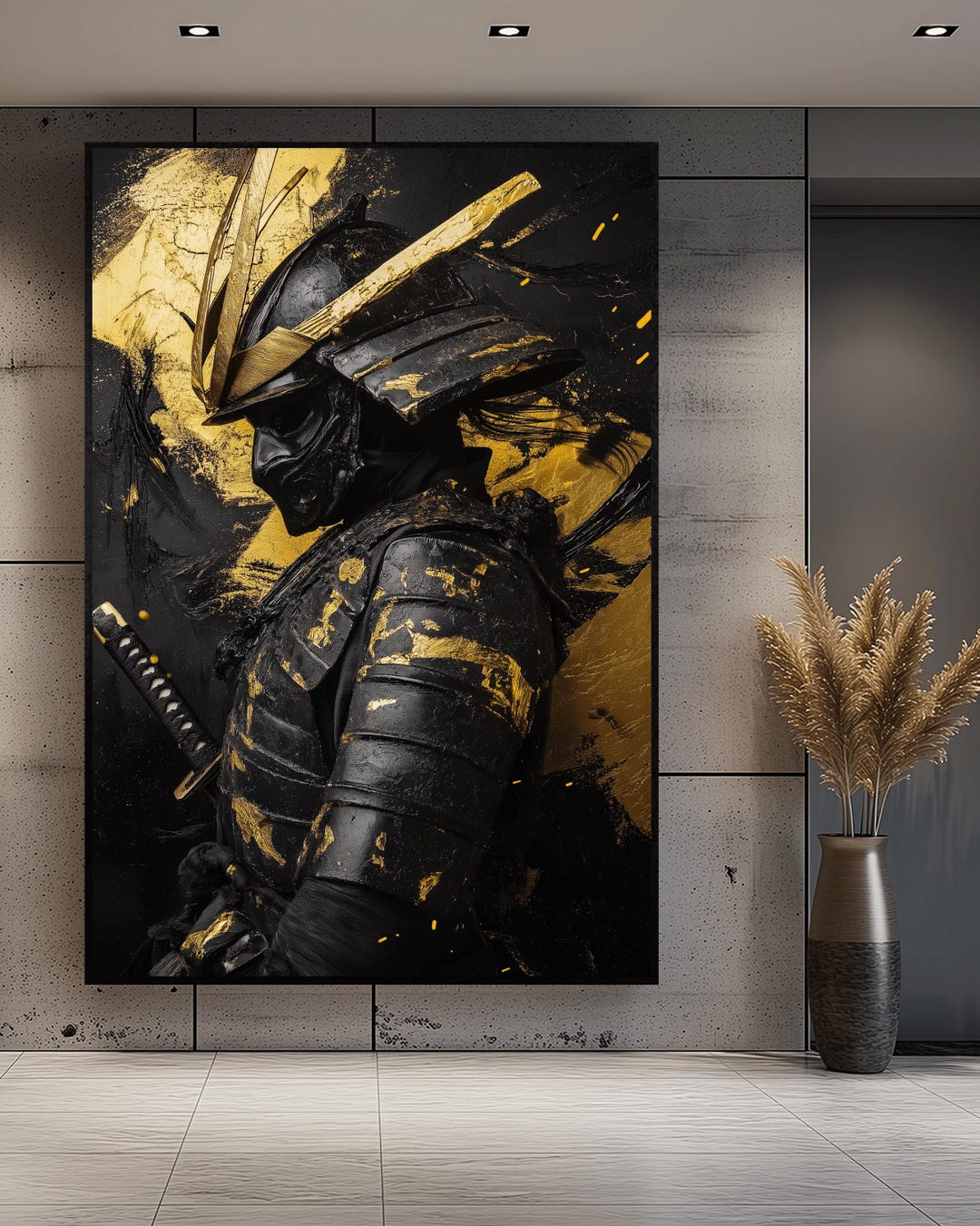 Samurai Framed Canvas, Samurai Art, Samurai Poster, Samurai Wall Art ...