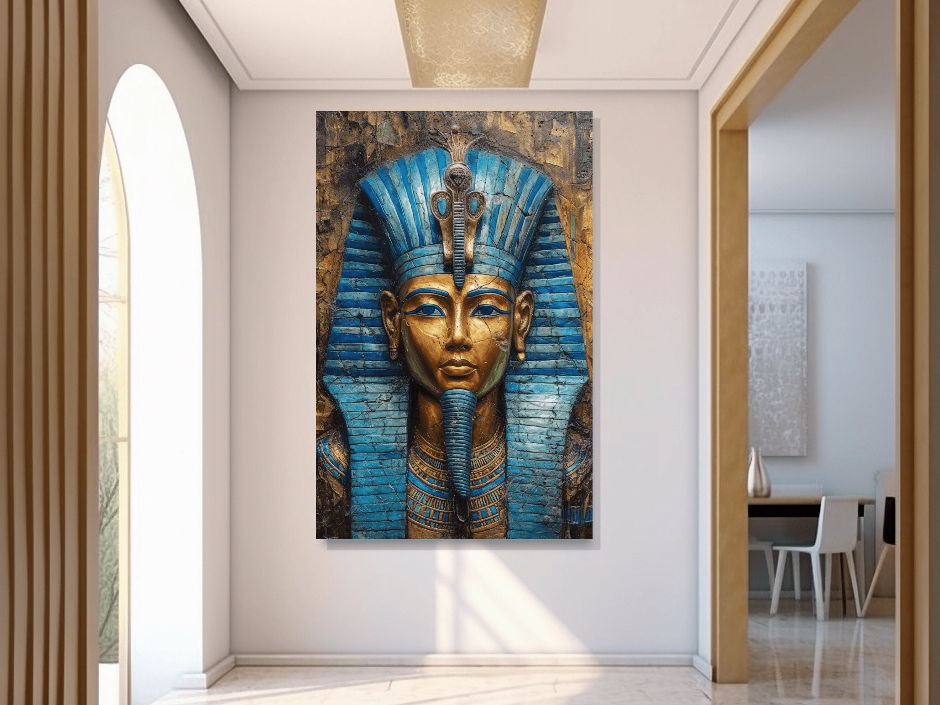 Tutankhamun Abstract Framed Poster Tutankhamun Pharaoh - Etsy