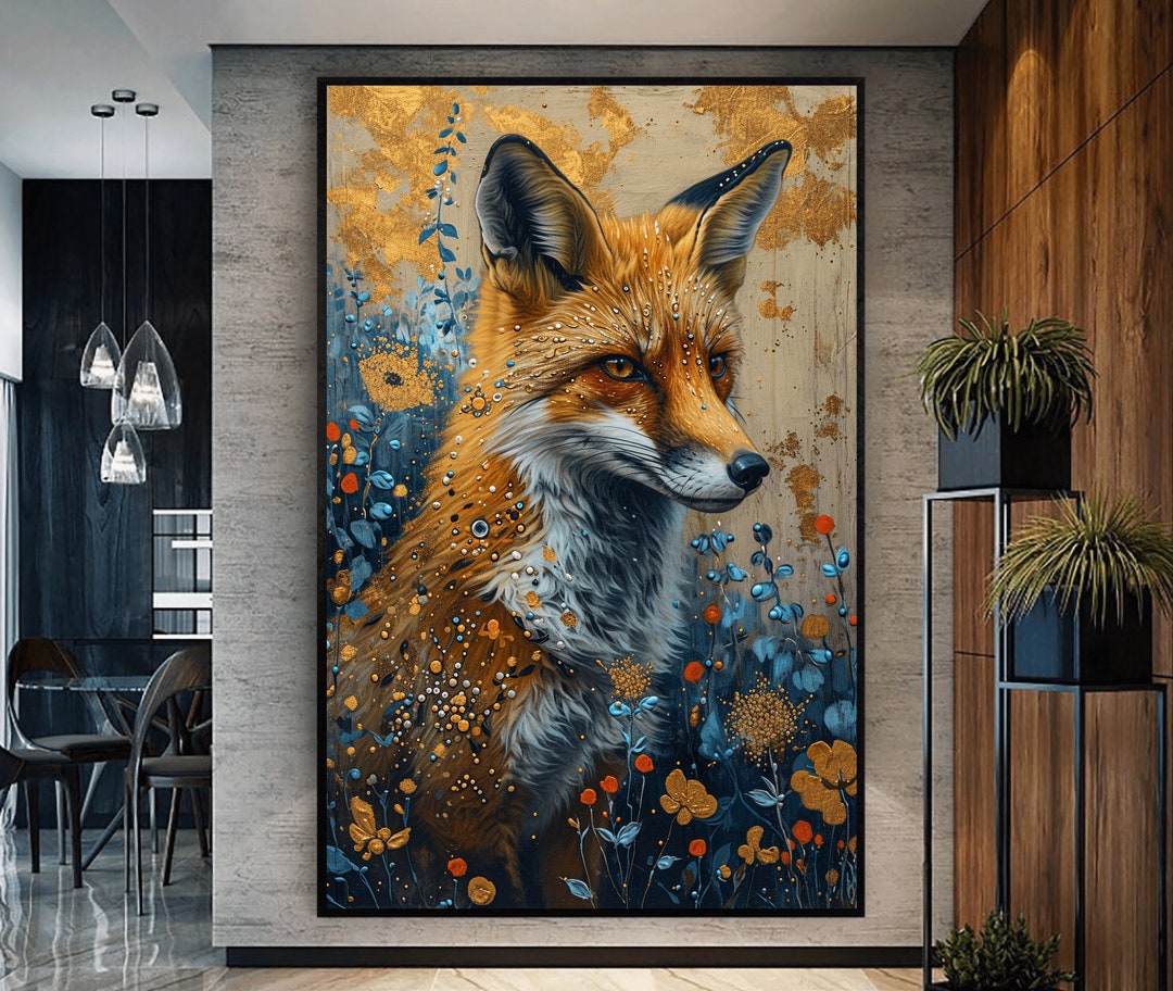 Fox Wall Art Framed Poster, Fox Print, Fox Wall Art, Fox Printable, Fox ...