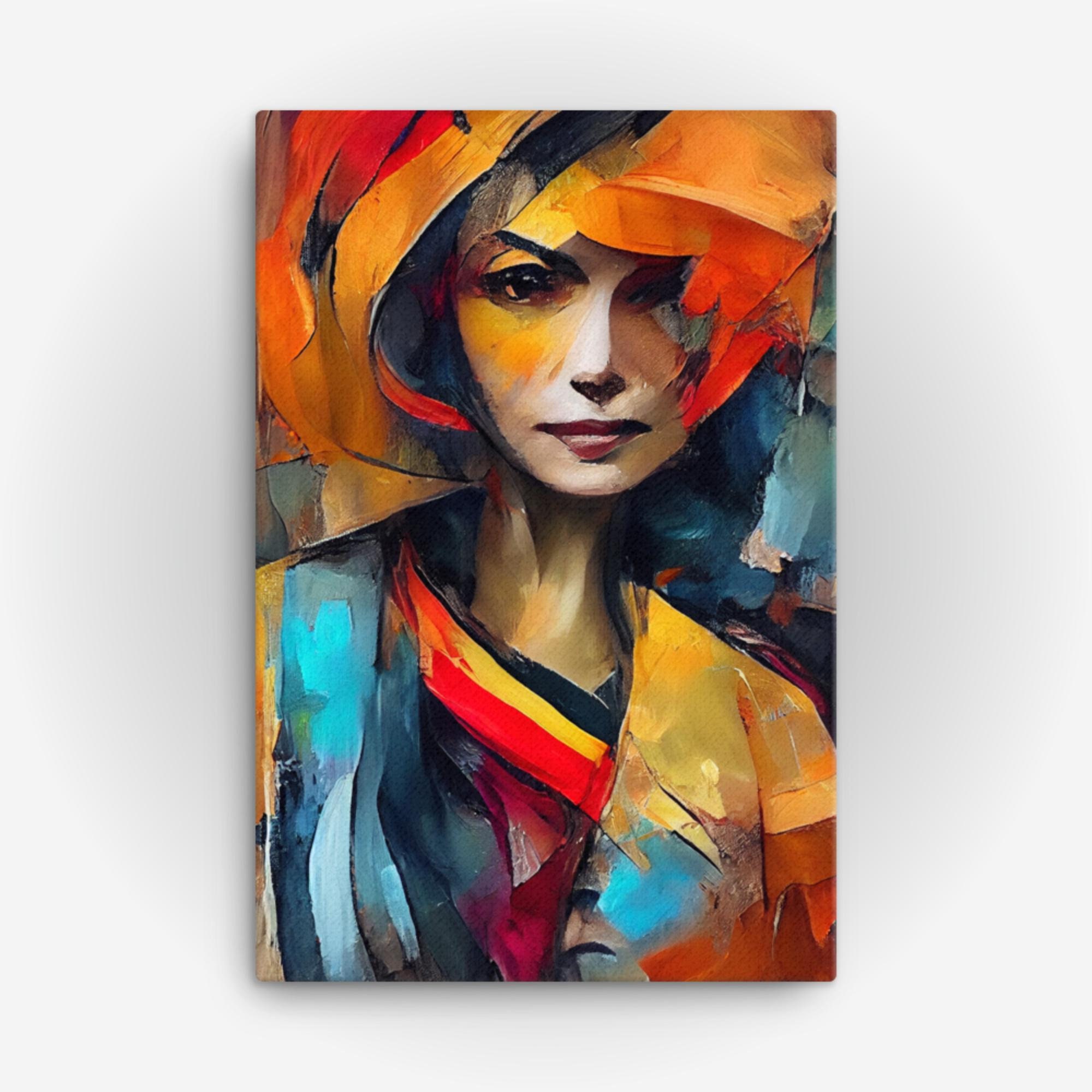 Woman Abstract Wall Art Canvas Woman Abstract Art Abstract - Etsy