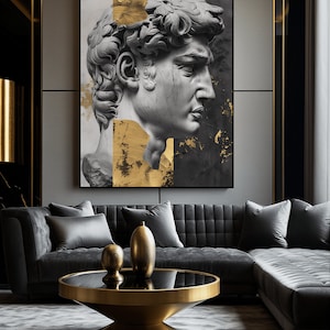 David Statue Digital Print, David Statue Print, David Print, David ...