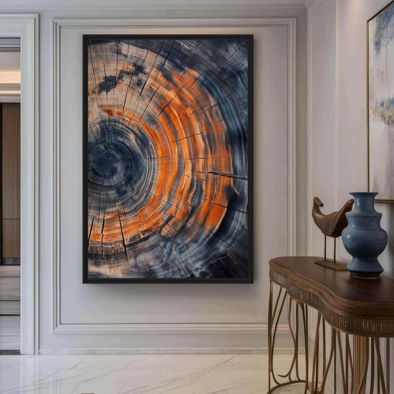 Tree Ring Abstract Art, Wood Slice Nature Print (digital Download) - Etsy