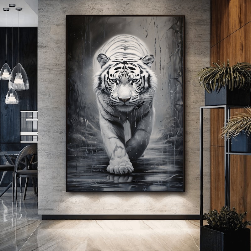 Framed Tiger Print - Etsy