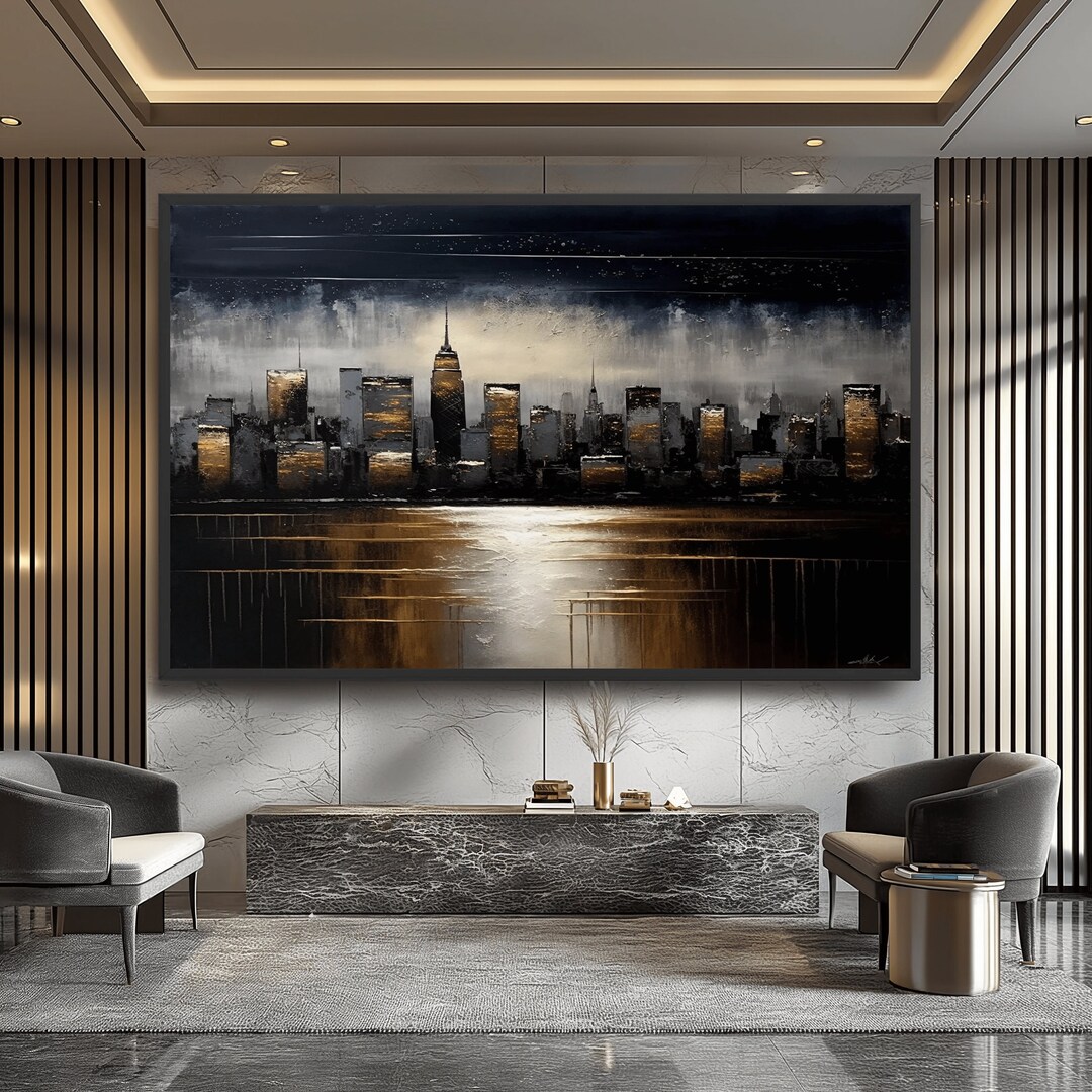 New York Abstract Wall Art Digital Print , NYC Print, New York Wall Art ...