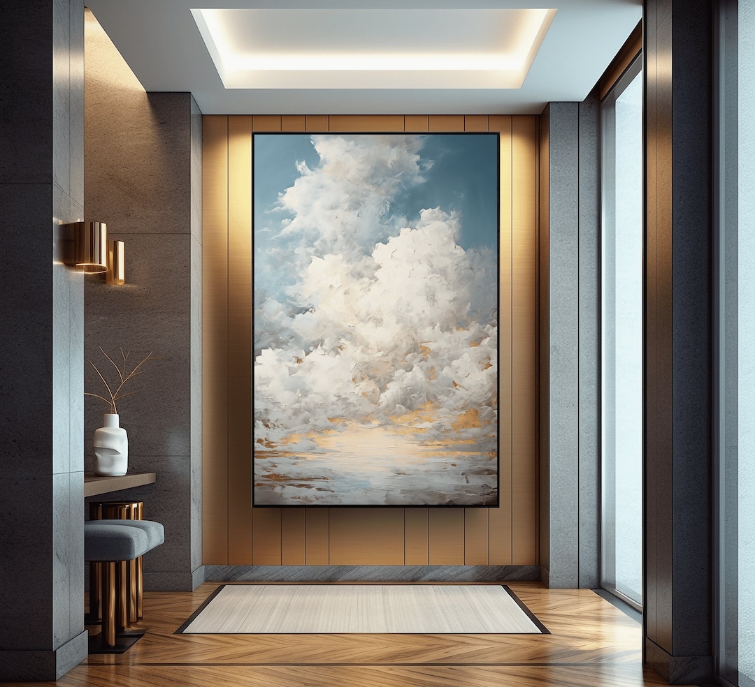 Clouds Wall Art Digital Print, Cloud Wall Art, Cloud Painting, Cloud ...