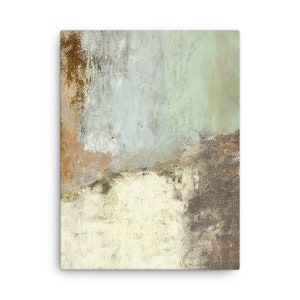 Earth Tone Abstract Canvas Print: Modern Wall Art - Etsy