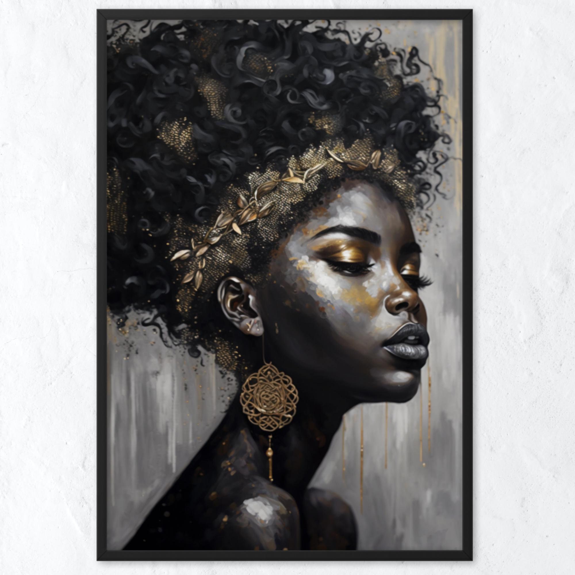 African Woman Framed Poster African Wall Art African - Etsy
