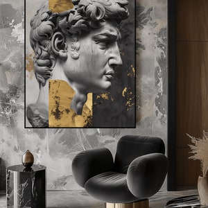 David Statue Digital Print, David Statue Print, David Print, David ...