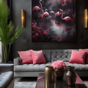 Pink Flamingo Framed Poster, Pink Flamingo, Flamingo, Flamingo Art ...