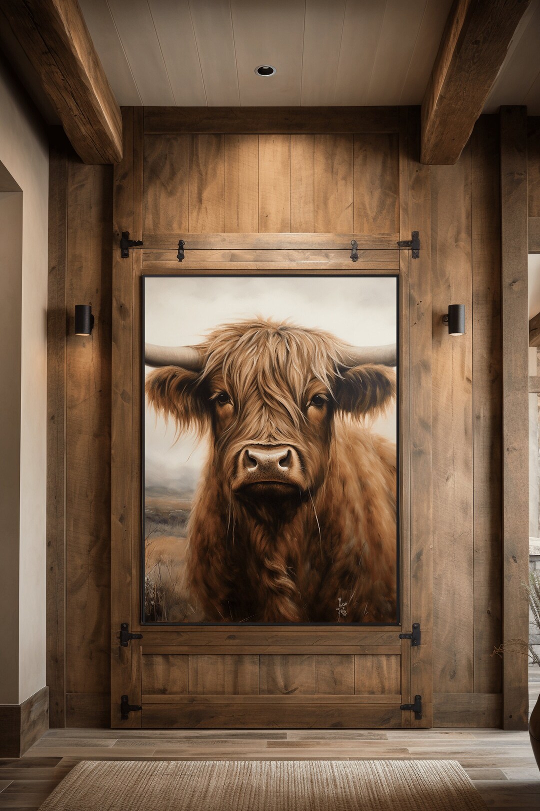 Highland Cow Digital Print, Highland Cow Print, Highland Cow Art ...
