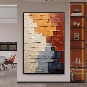 Earth Tone Abstract Art Framed Poster, Neutral Wall Art, Earth Tone ...