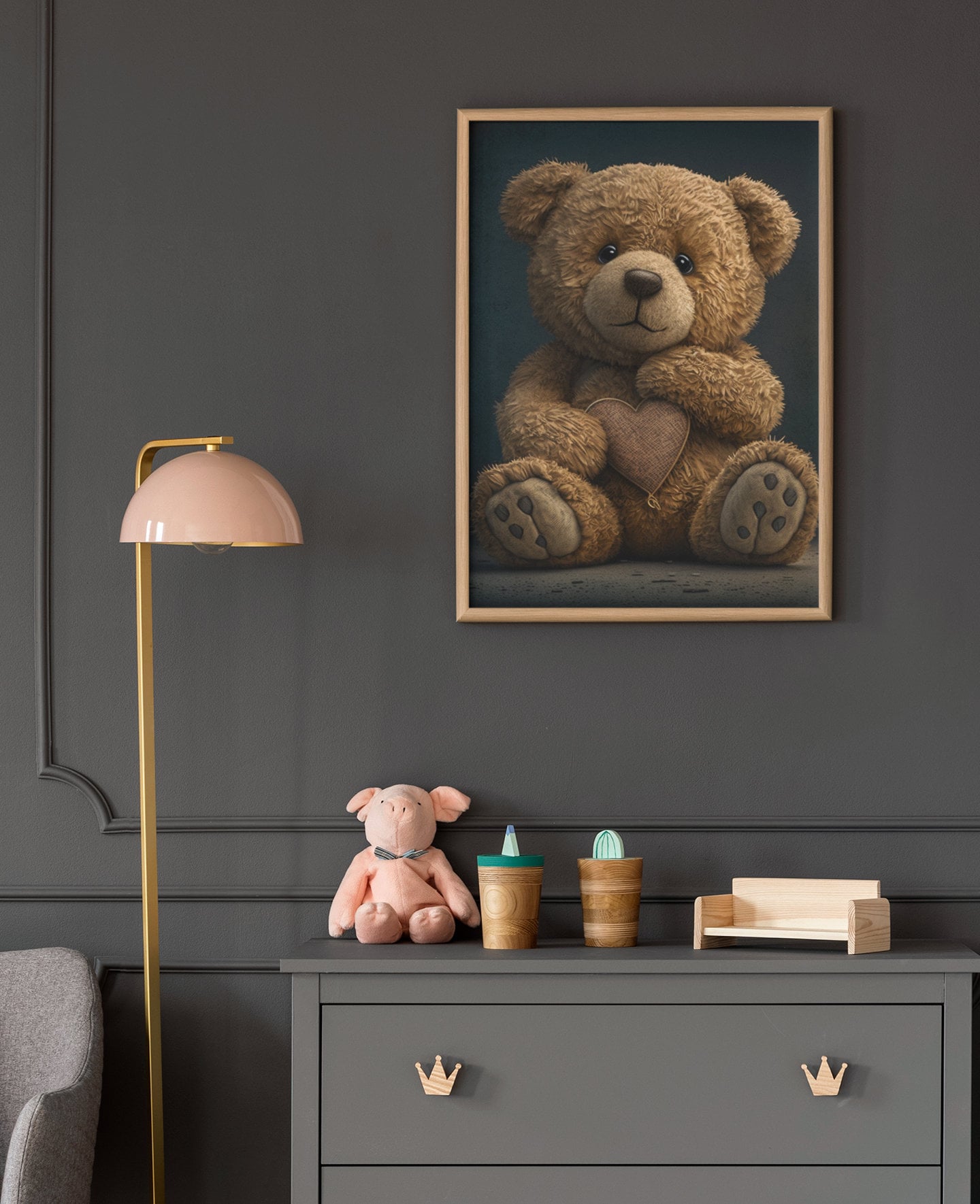 Teddy Bear Nursery Wall Art Digital Print Teddy Bear Teddy - Etsy