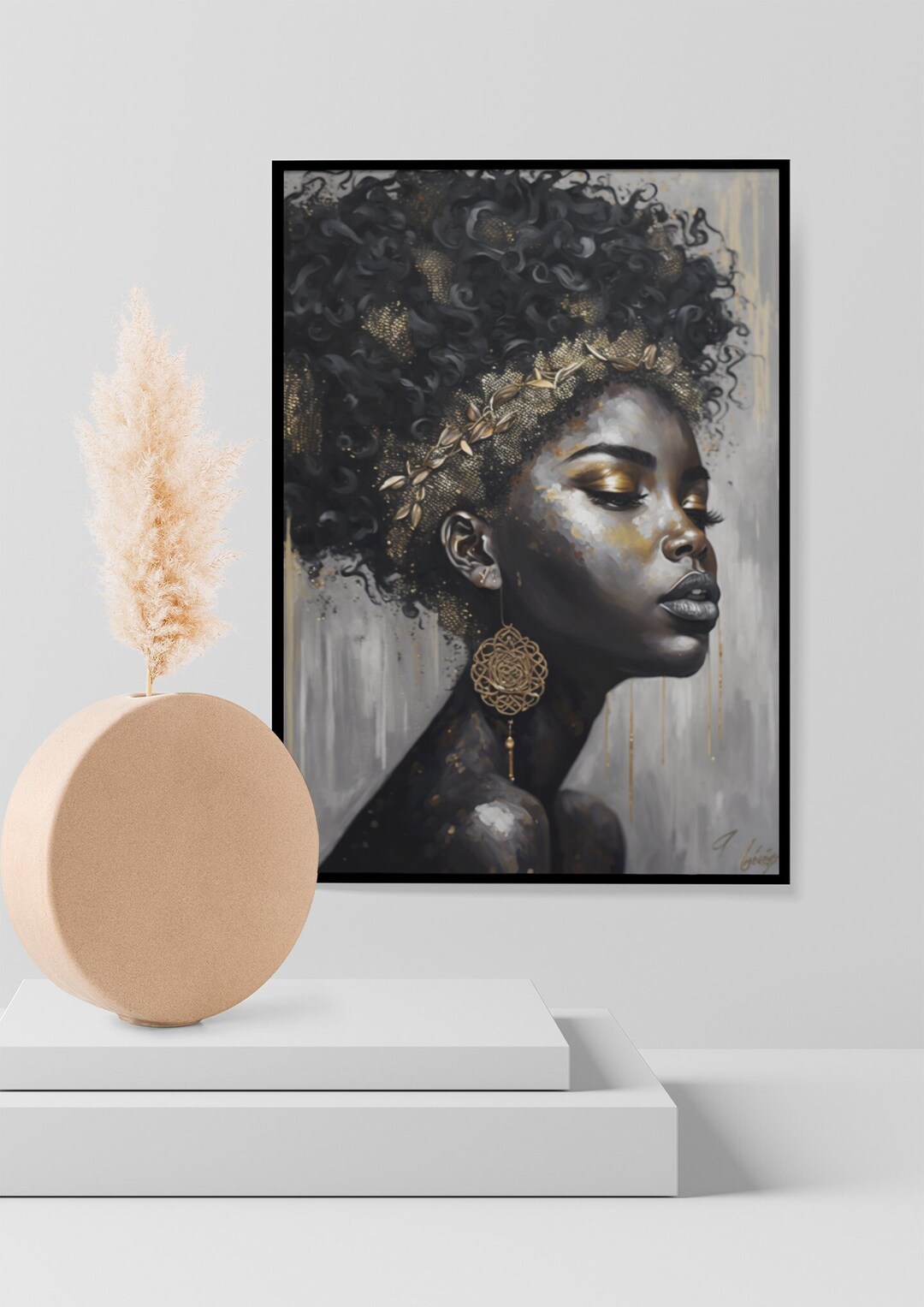African Woman Framed Poster African Wall Art African - Etsy
