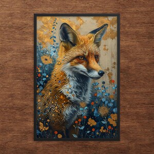 Fox Wall Art Framed Poster, Fox Print, Fox Wall Art, Fox Printable, Fox ...