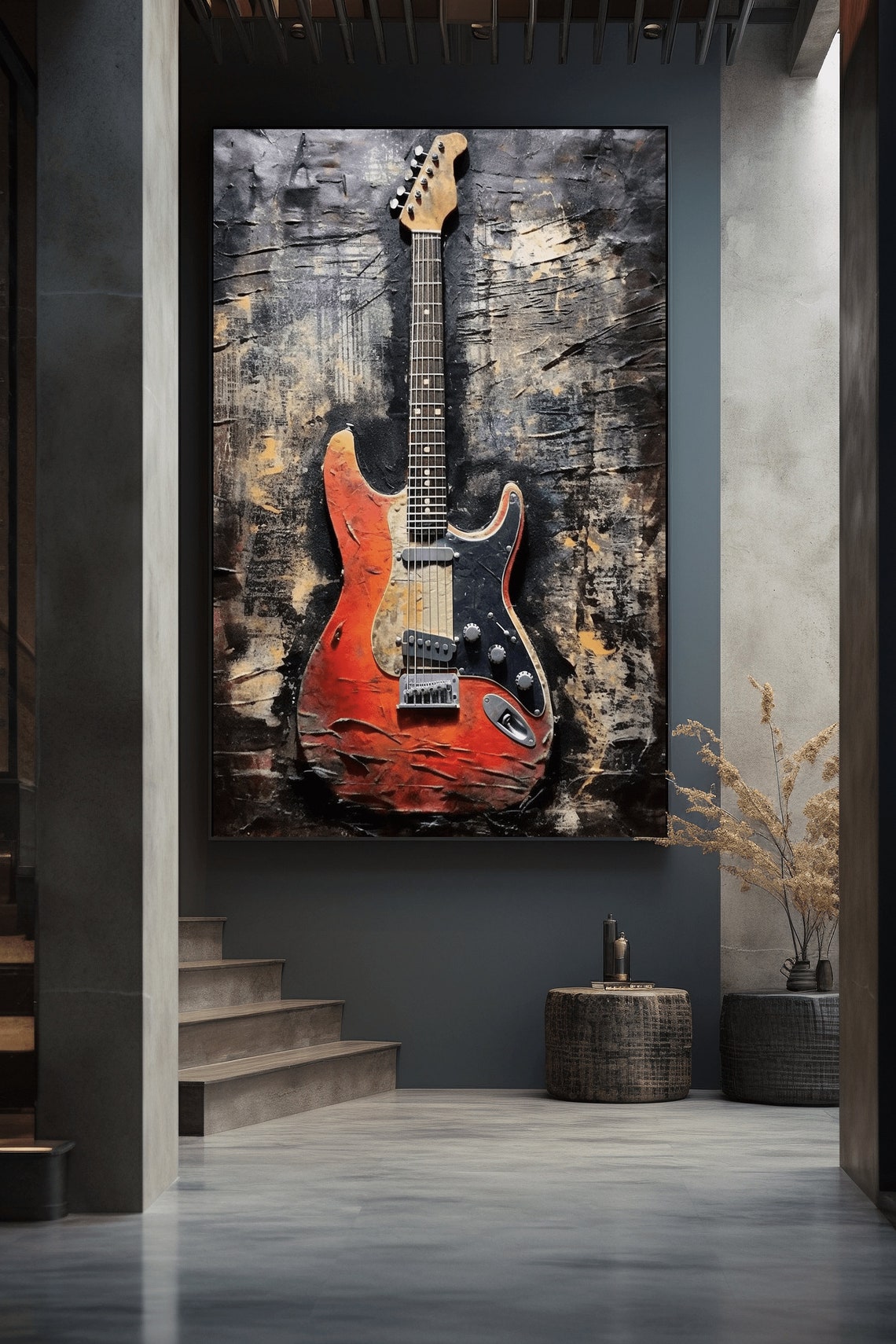 Guitar Framed Poster Guitar Music Wall Art Guitar Wall Art - Etsy