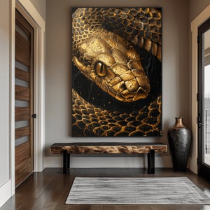 Snake Abstract Art Framed Poster, Snake, Snake Wall Art, Snake Art ...