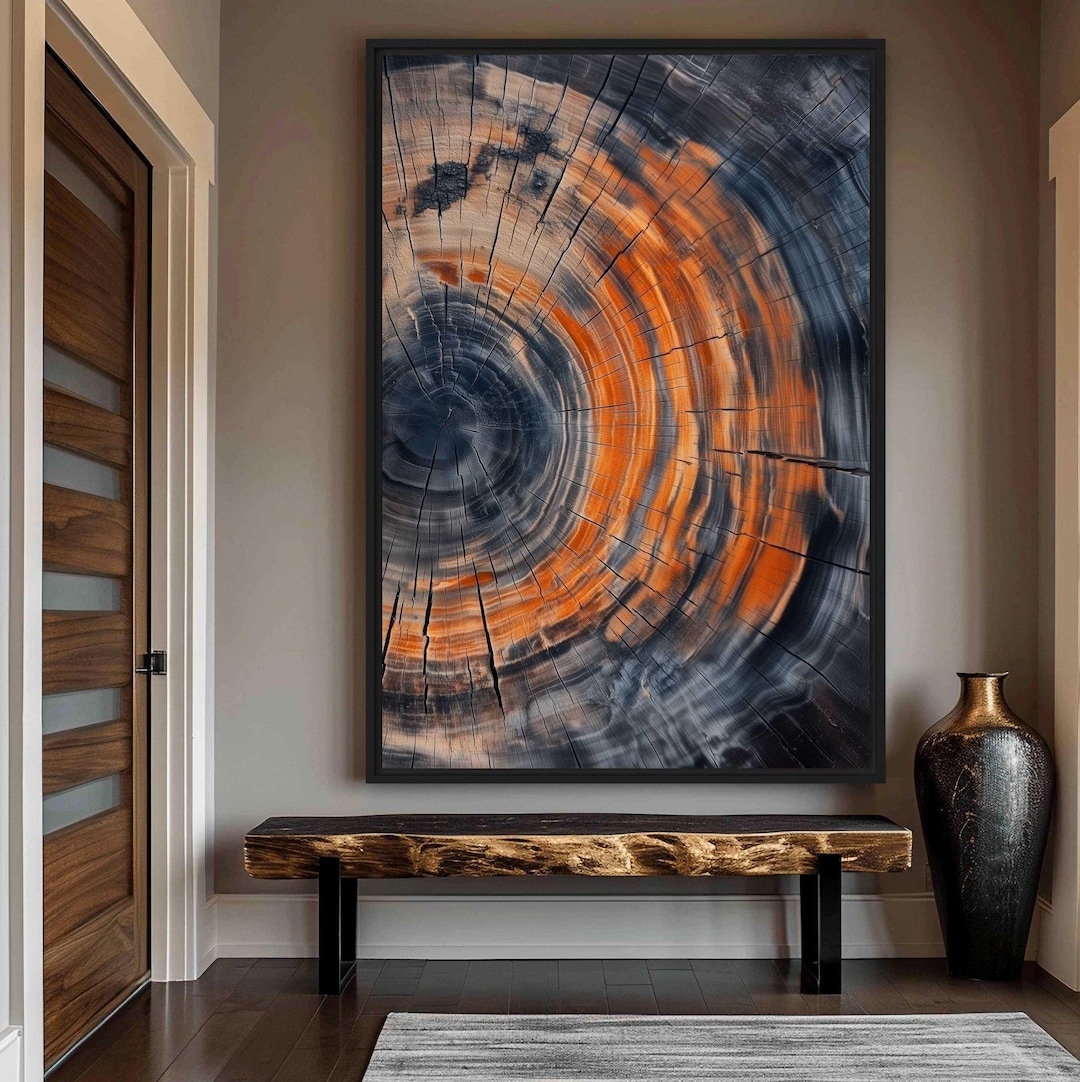 Tree Ring Abstract Art, Wood Slice Nature Print (digital Download) - Etsy