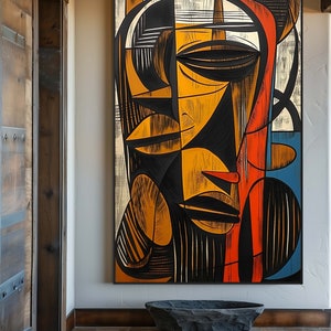 African Abstract Art Digital Print, African Art, Abstract African Art ...