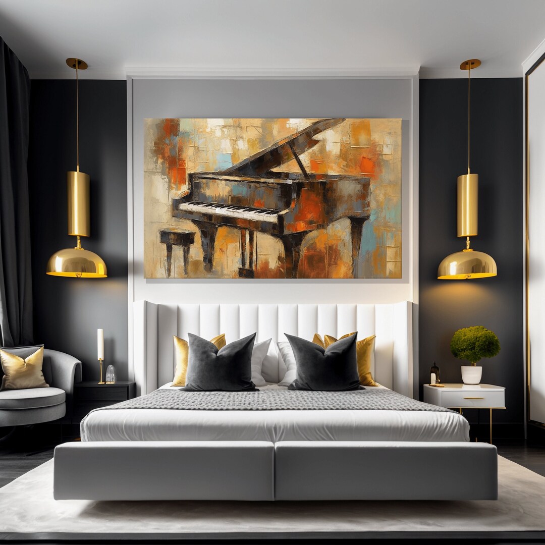 Piano Abstract Framed Poster Piano Piano Wall Art Music - Etsy
