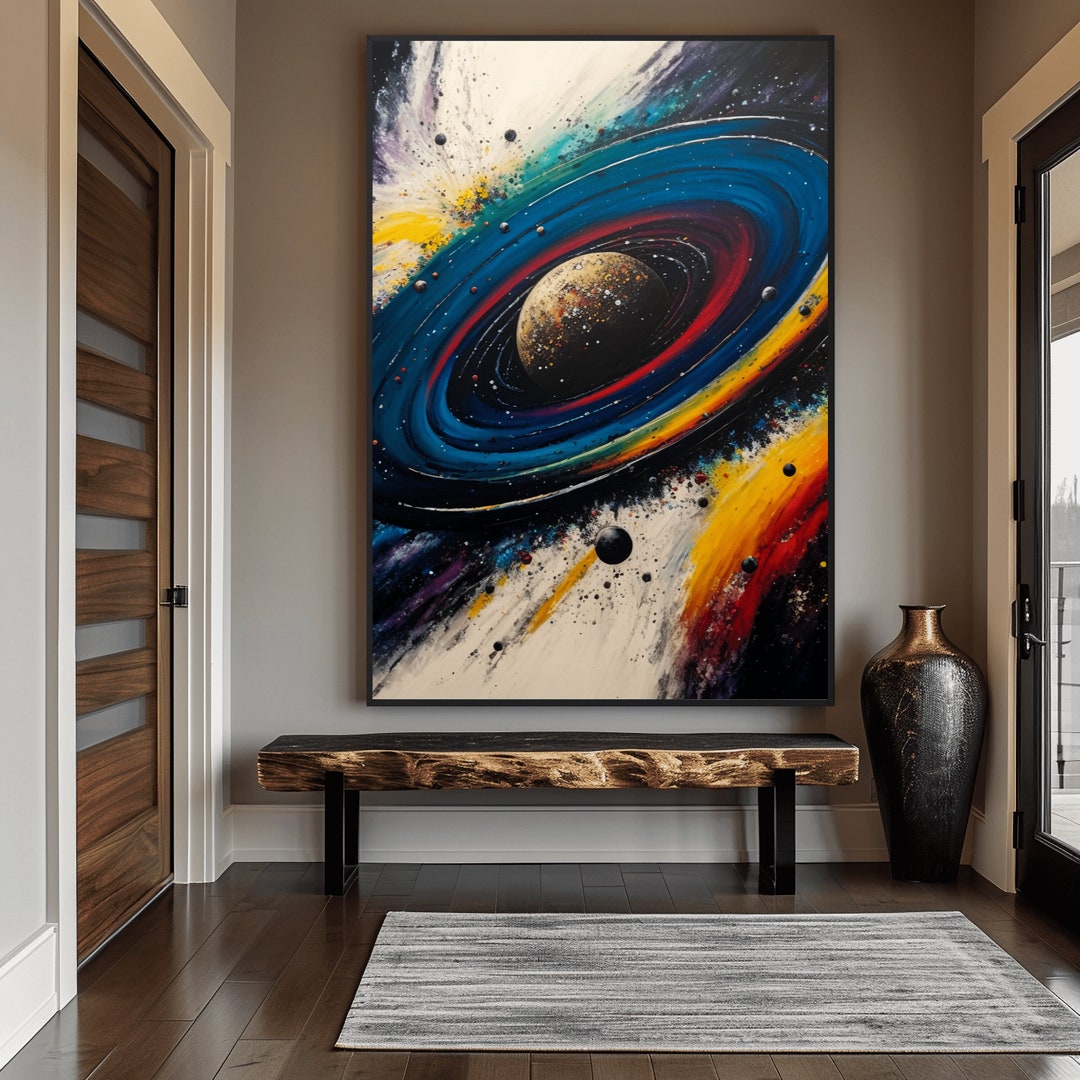 Space Abstract Wall Art Canvas, Space Art, Space Poster, Space Print ...