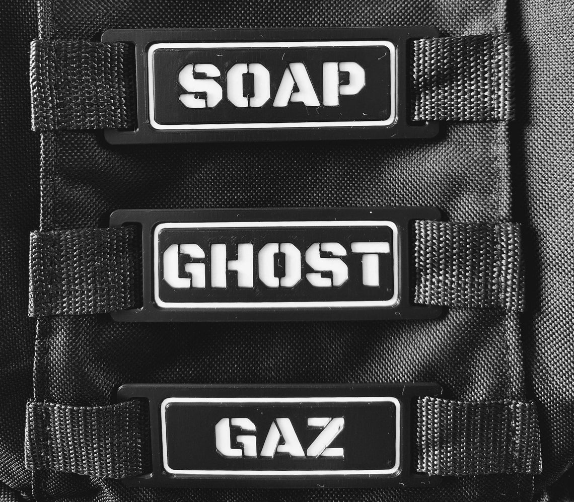 Custom Personalised Tactical MOLLE Name Tag/patch Airsoft/cosplay ...