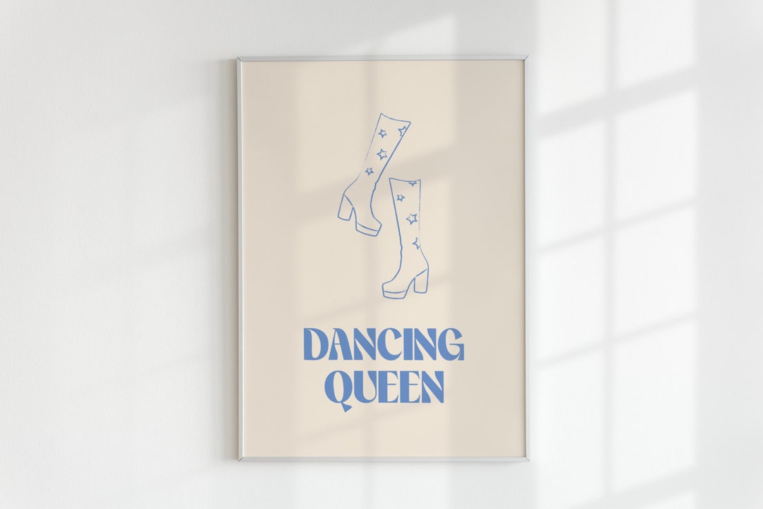Dancing Queen Art Print, Dancing Queen Poster, Mamma Mia Wall Art ...