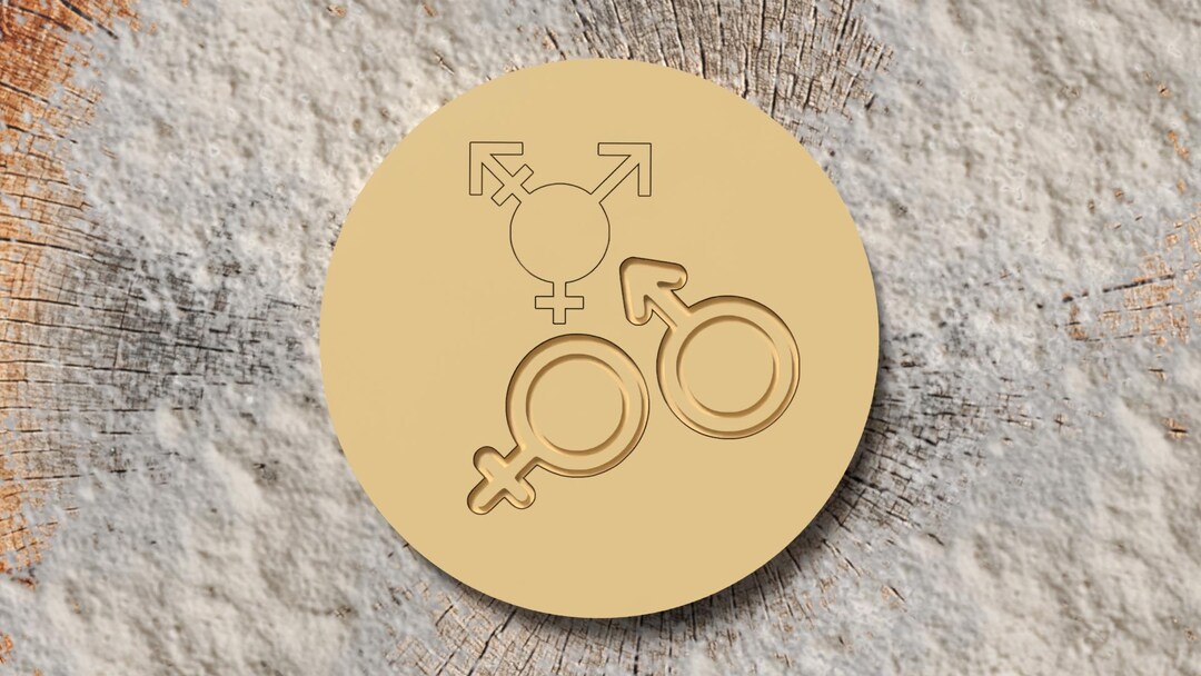 3D Gender Symbol Cookie Cutters | Male Female Transgender | LGBT Pride ...