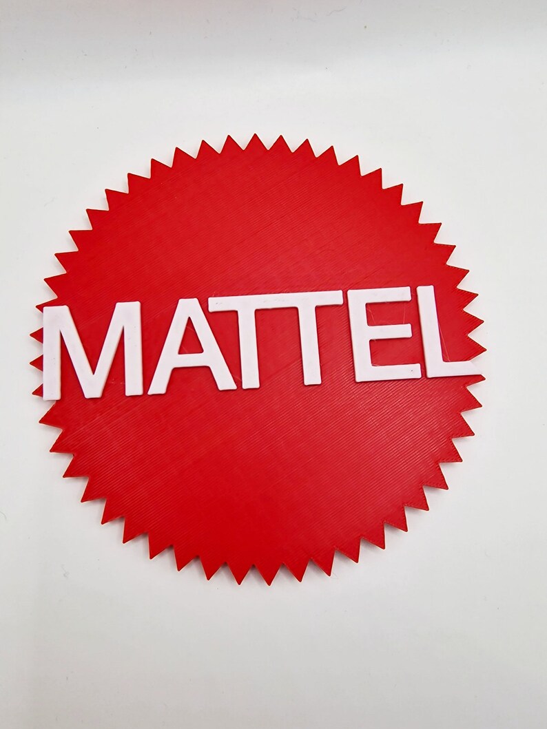 Mattel Company 3D Printed Classic Logo Toy Wall Mount - Etsy